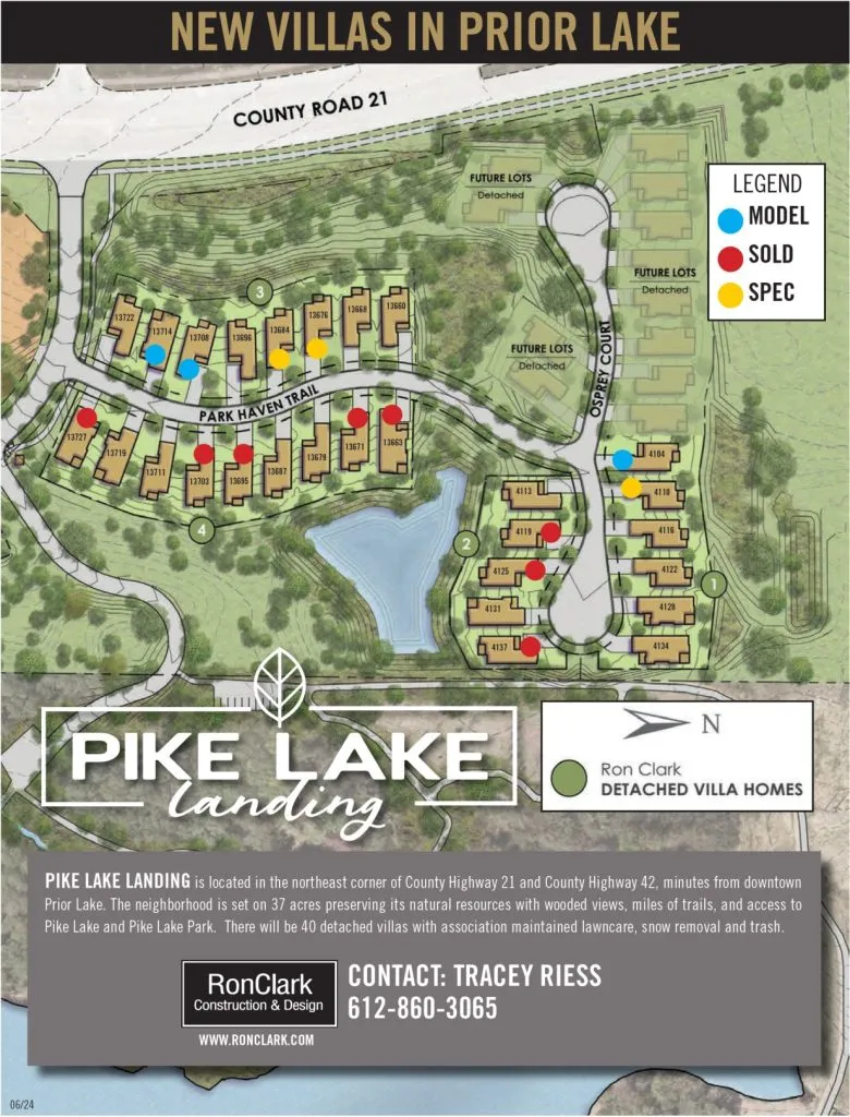Pike Lake Landing - Ron Clark Construction